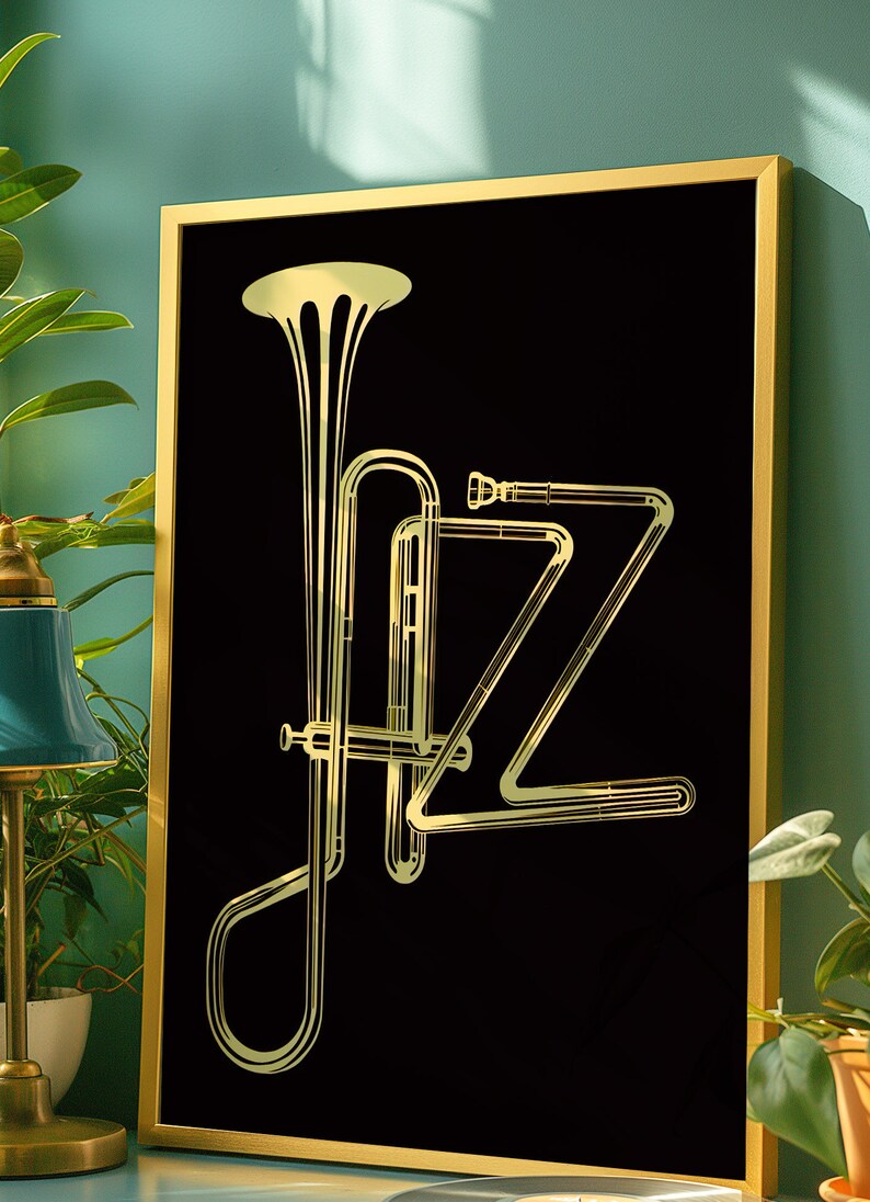 Jazz Poster, Jazz Music Wall Art, Vintage Jazz Band Print, Jazz Club ...