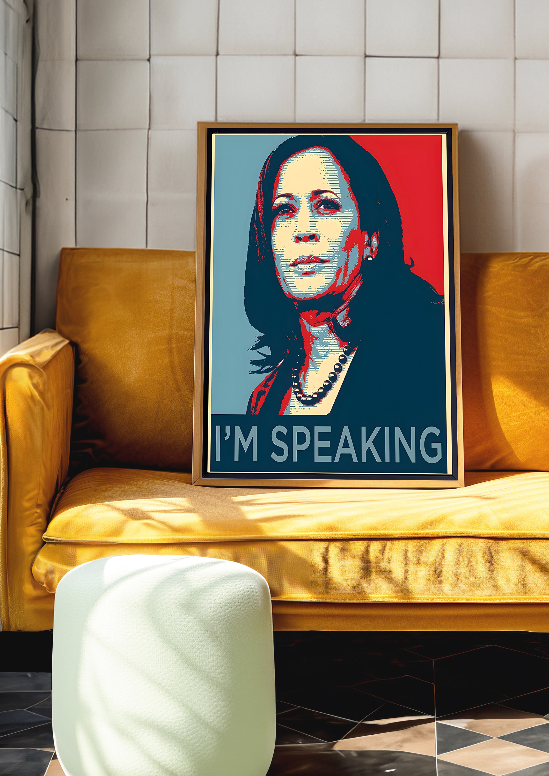 Kamala Harris Im Speaking Poster Png, President Kamala Harris Art ...