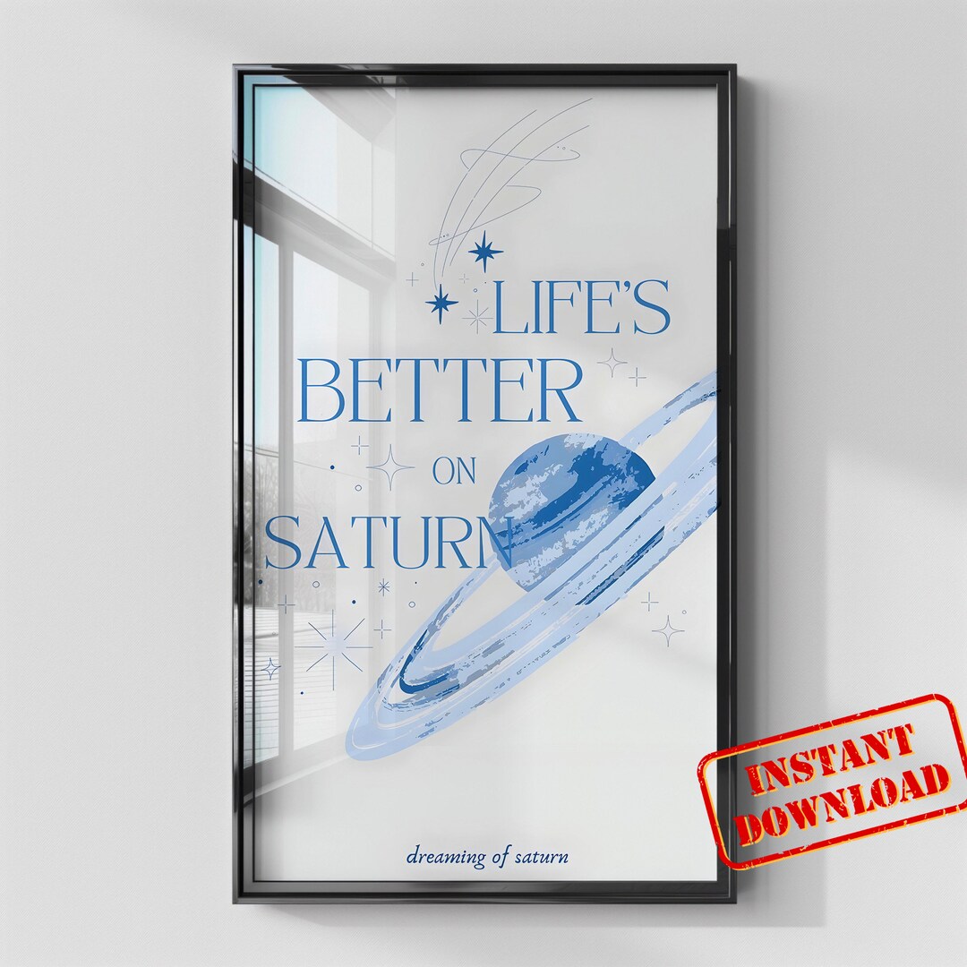Sza Saturn Poster PNG, Sza Digital Art, Printable Sza Poster, Saturn ...