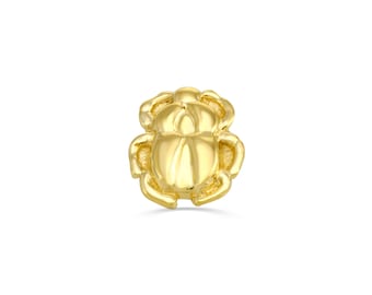 14K Solid Yellow, Rose, White Gold Snail Piercing, Body Jewelry, 25g ...