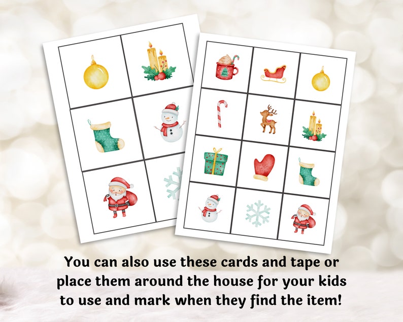 Christmas Scavenger Hunt Printable, Christmas Games for Kids, Holiday ...