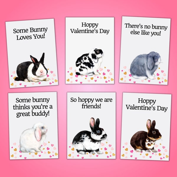 Bunny Valentines - Etsy