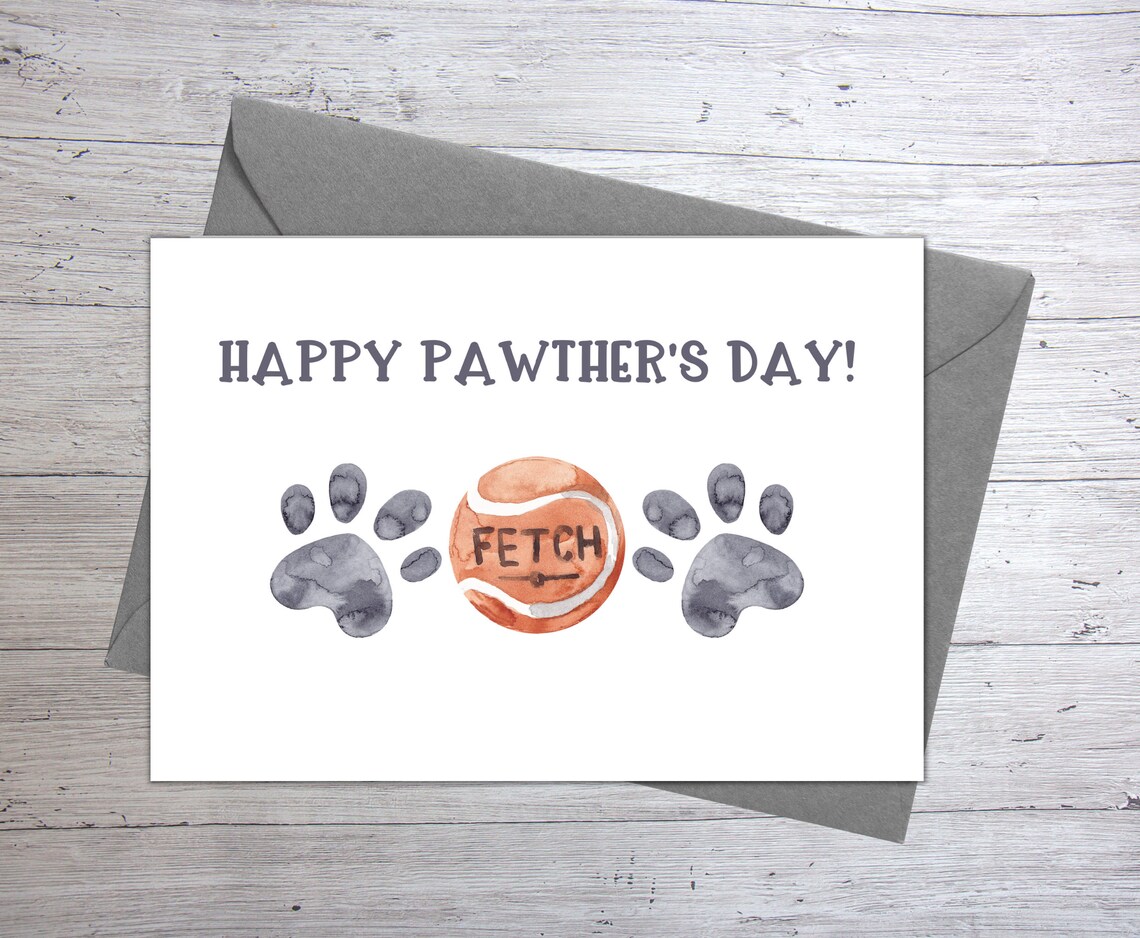 Printable Father's Day Card From the Dog, Dog Dad Joke Card, Best Dog ...