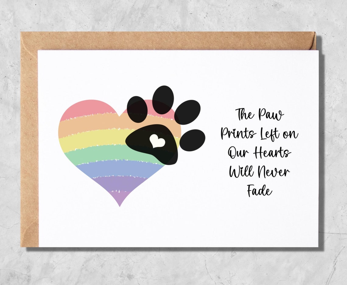 Pet Sympathy Card Printable, Loss of Dog Card, Sympathy Card Pet, Dog ...