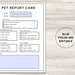 Pet Report Card, Cat Report Card, Dog Report Card, Pet Planner, Pet ...