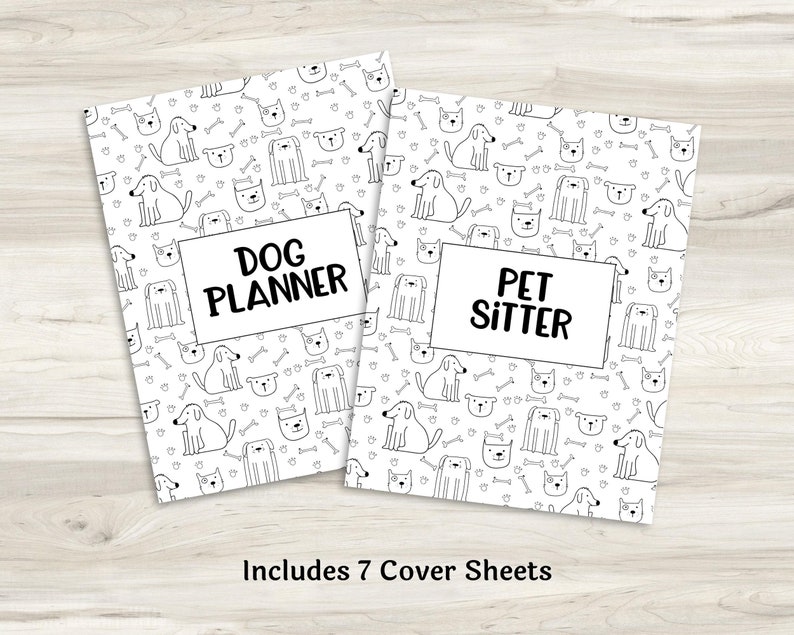 Pet Planner Printable Puppy Planner Dog Planner Pet Binder - Etsy