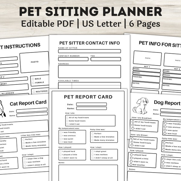 Cat Sitting Business Card - Etsy