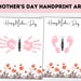 Butterfly Handprint Art for Mother's Day, Footprint Art, Child Gift for ...