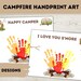 Campfire Handprint Art, Family Handprint Art, Handprint Craft, Happy ...