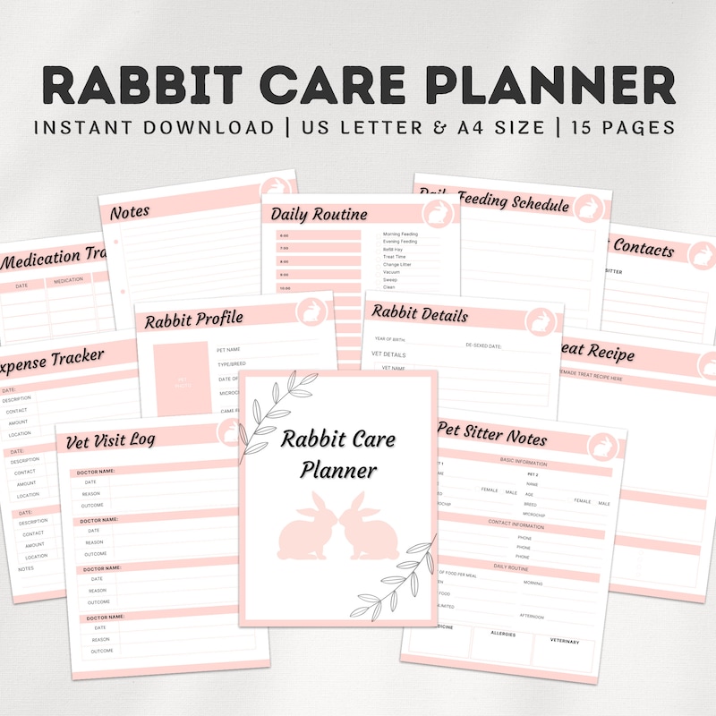 Bunny Chore Planner - Etsy