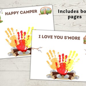 Campfire Handprint Art, Family Handprint Art, Handprint Craft, Happy ...