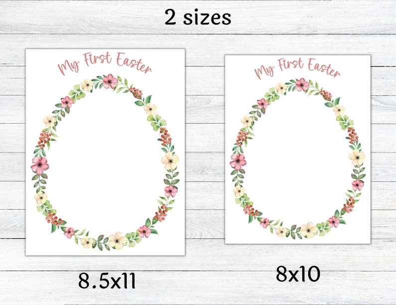Baby's First Easter Handprint Art, Baby Footprint Art Printable, My 1st ...
