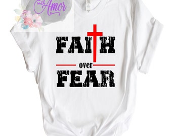 Faith Over Fear Cross / Digital Design, Art for Instant Download - Etsy