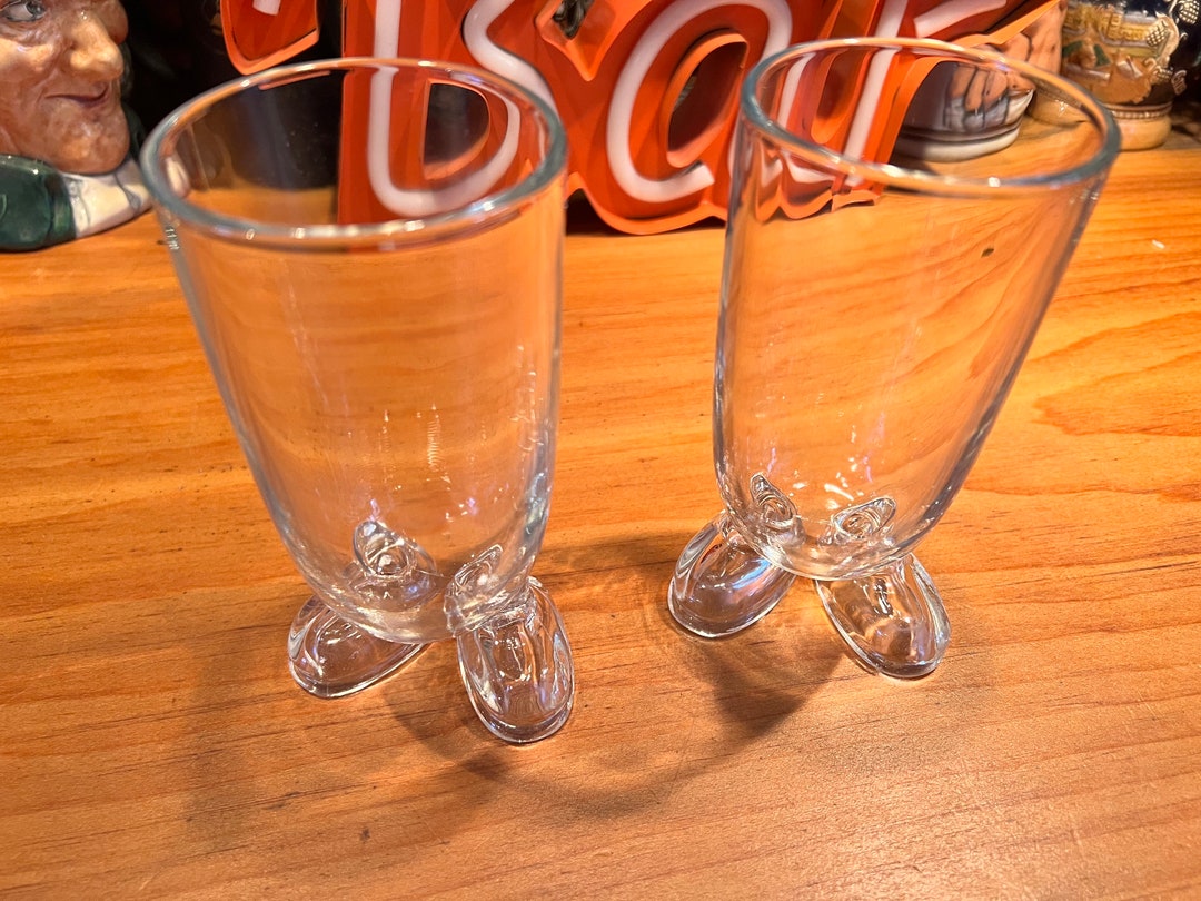 Vintage Drinking Glasses With Shoes - Etsy