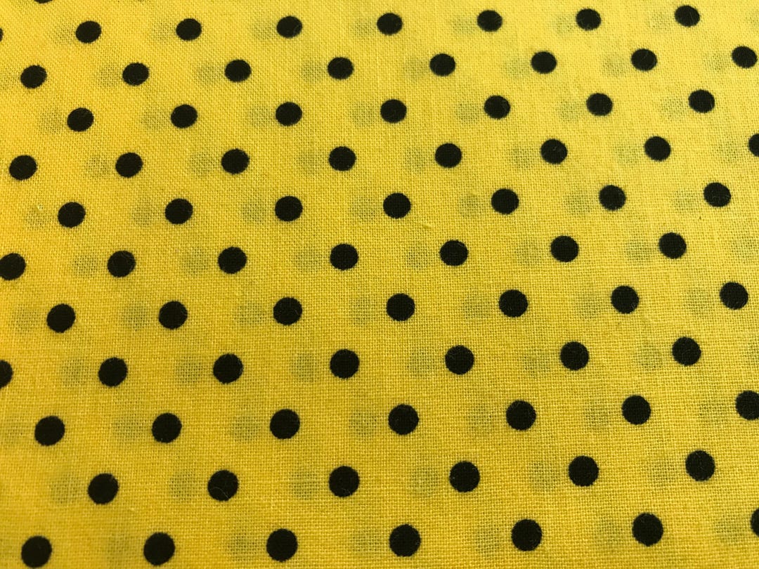 Bee Polka Dots Yellow/black - Etsy