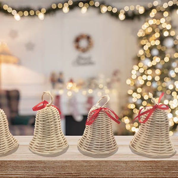 Rattan Christmas Bell - Etsy