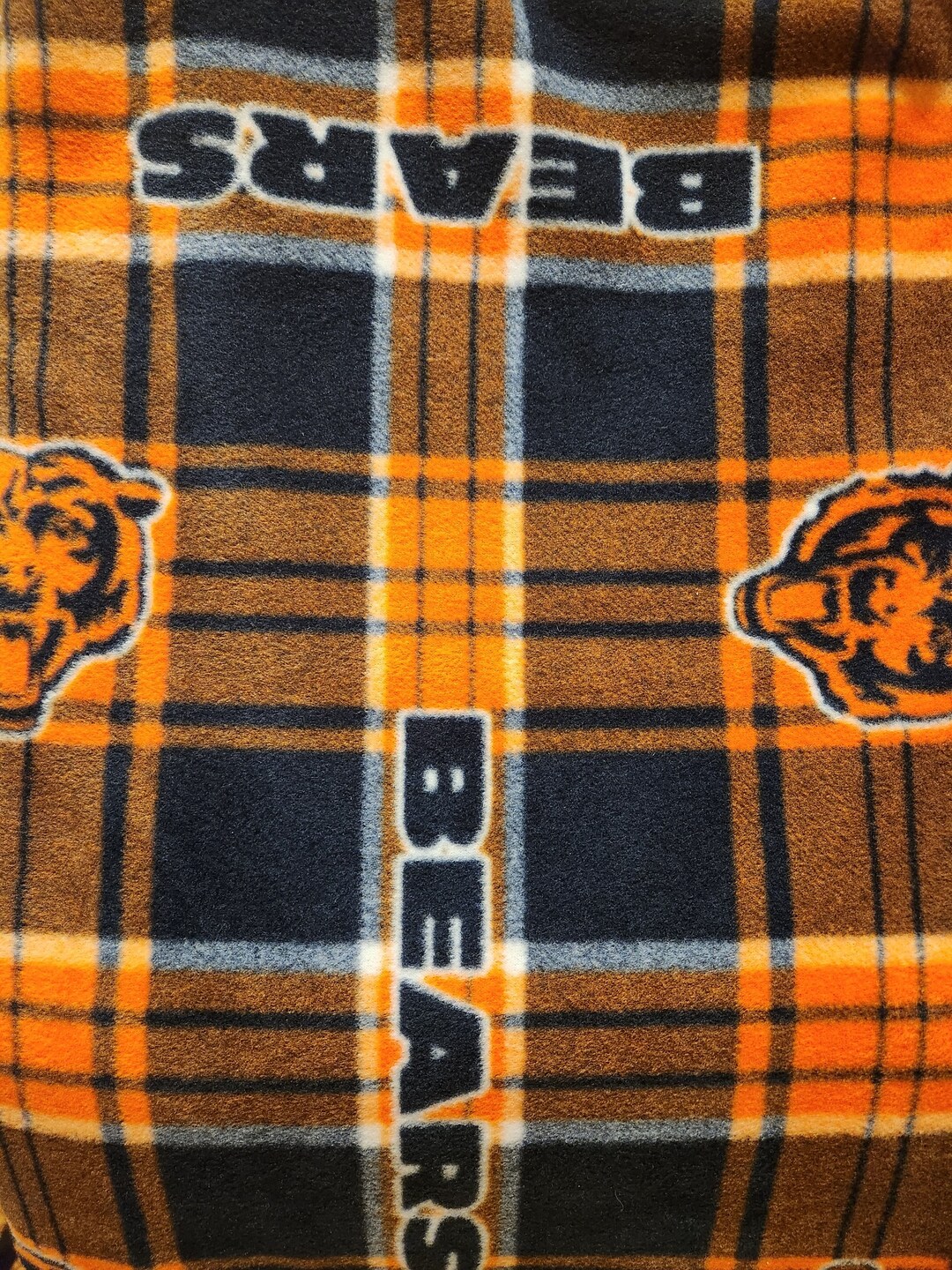 Crochet Edge Chicago Bears Throw - Etsy