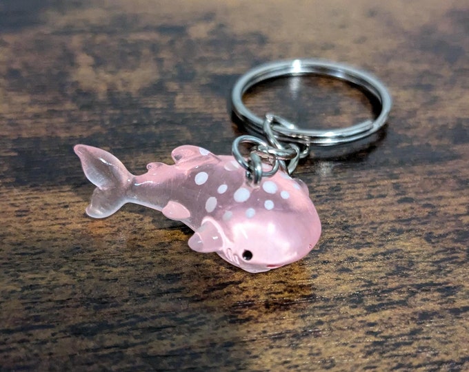 Pink Whale Shark Keychain | Little Whale Keychain | Ocean Animal ...