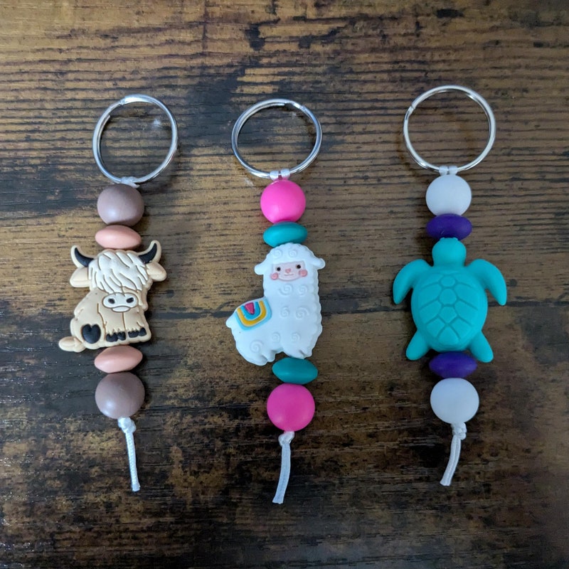 Beaded Turtle Keychain - Etsy