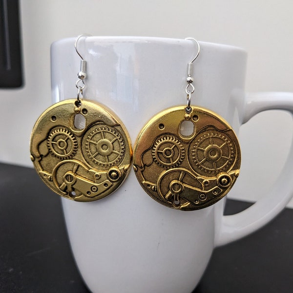 Mechanical Earrings - Etsy