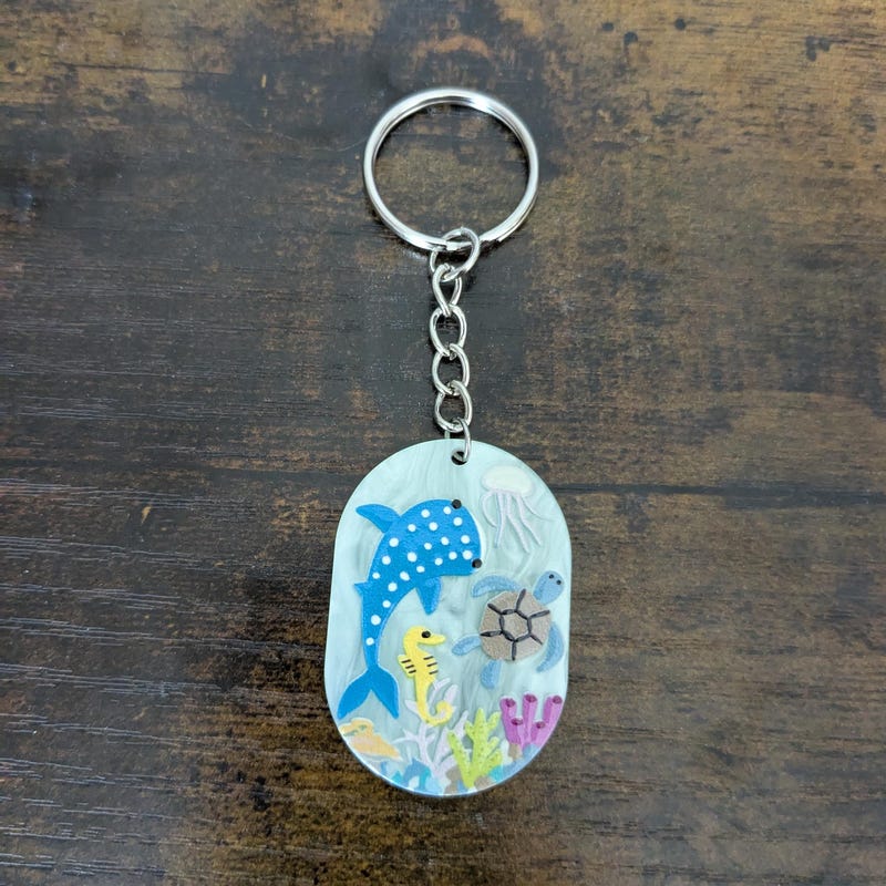 Seahorse Keychain - Etsy