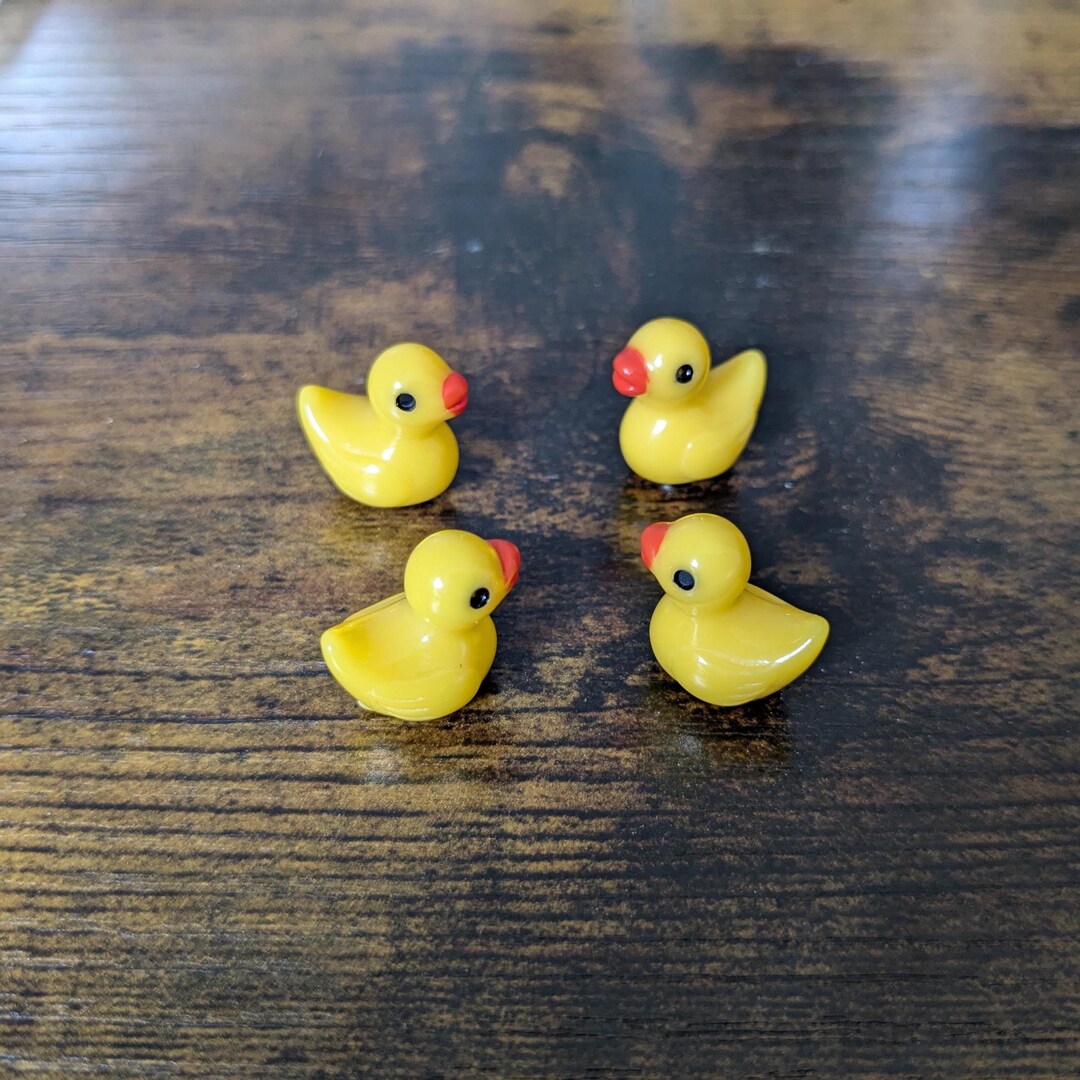 Mini Magnets - Yellow Ducks | Set of 4 | Baby Duckling Magnets | Rubber ...