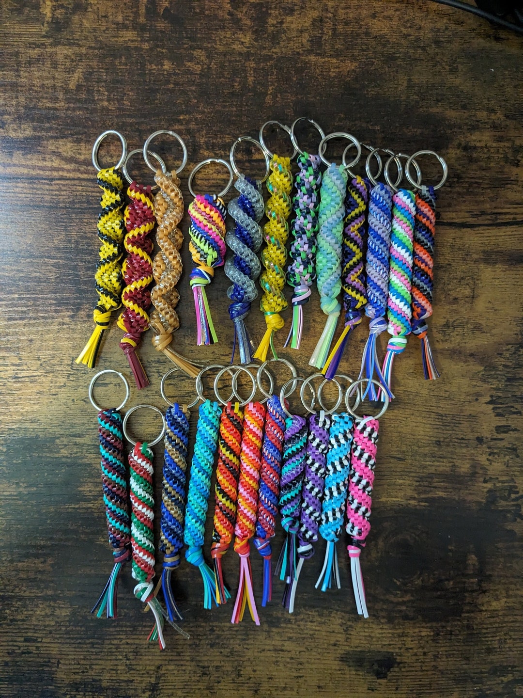 Summer Discount Boondoggle Keychains Rexlace Keychains Plastic Lacing ...