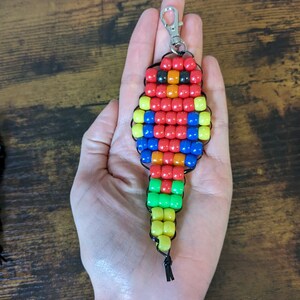 Tropical Bird Bead Animal Keychains Bead Pet Pony Bead Keychain Plastic ...