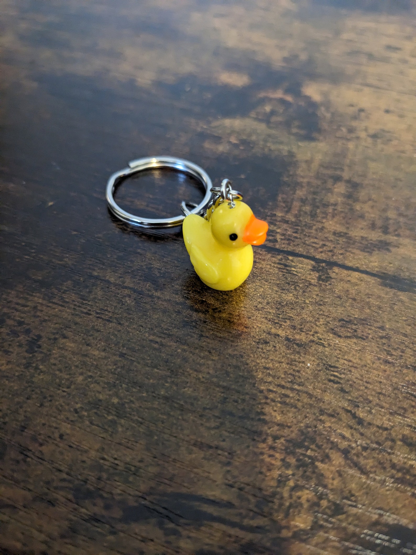 Cute Rubber Duck Keychain | Baby Duckling Keychain | Yellow Duck ...