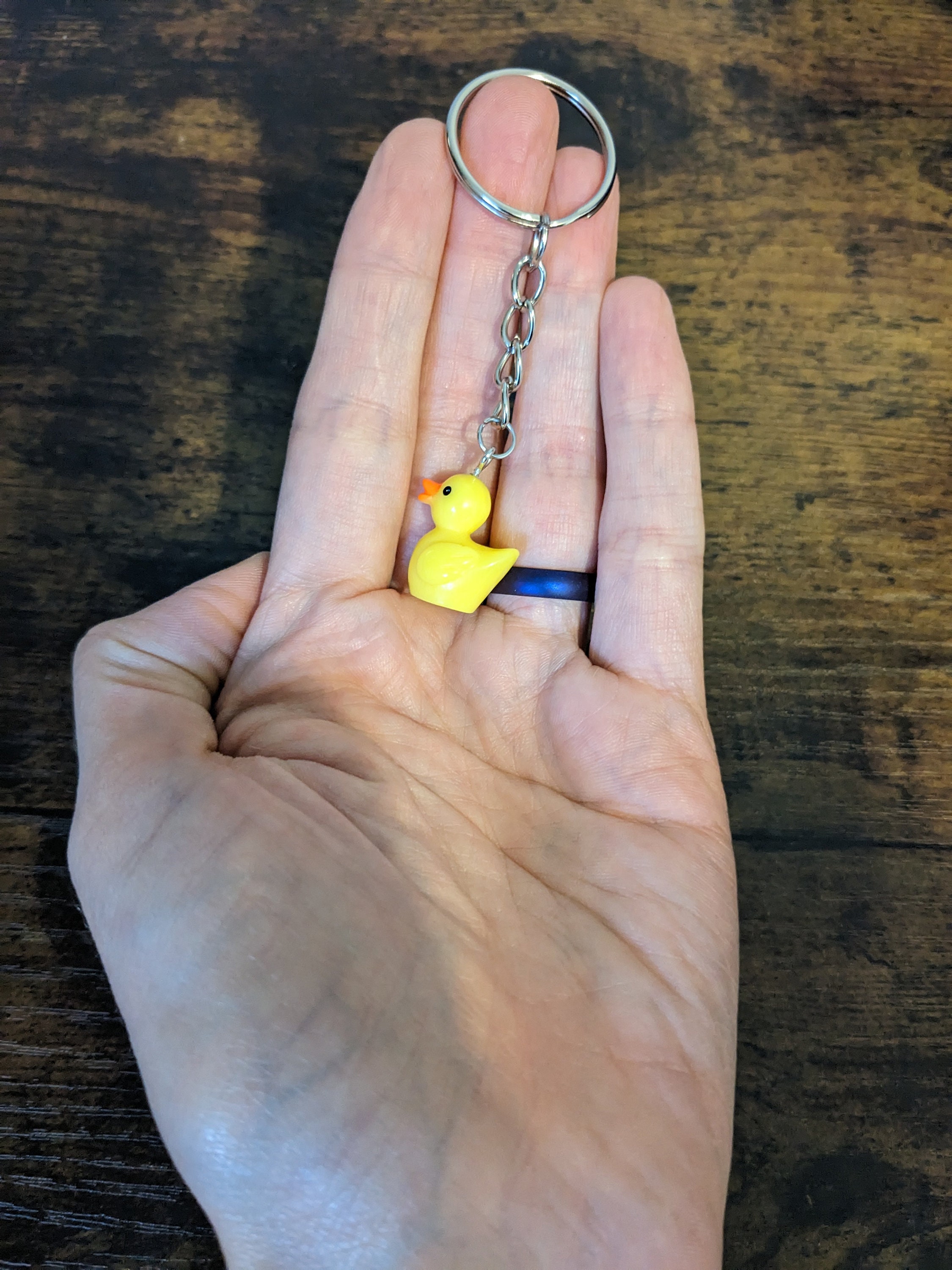 Cute Rubber Duck Keychain | Baby Duckling Keychain | Yellow Duck ...