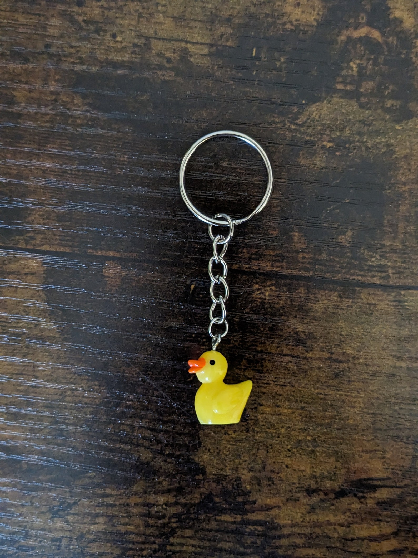 Cute Rubber Duck Keychain | Baby Duckling Keychain | Yellow Duck ...