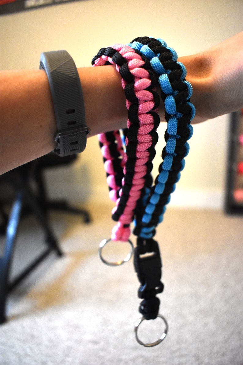 CUSTOM Paracord Wristlet | Paracord Wrist Lanyard | Paracord Wrist ...