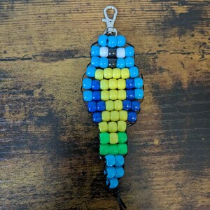 Tropical Bird Bead Animal Keychains Bead Pet Pony Bead Keychain Plastic ...
