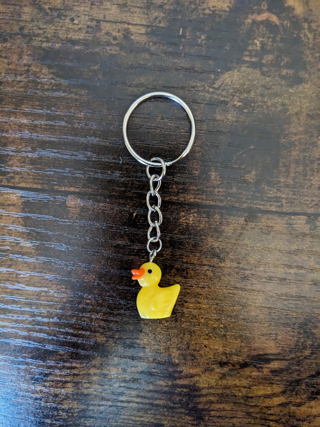 Cute Rubber Duck Keychain | Baby Duckling Keychain | Yellow Duck ...