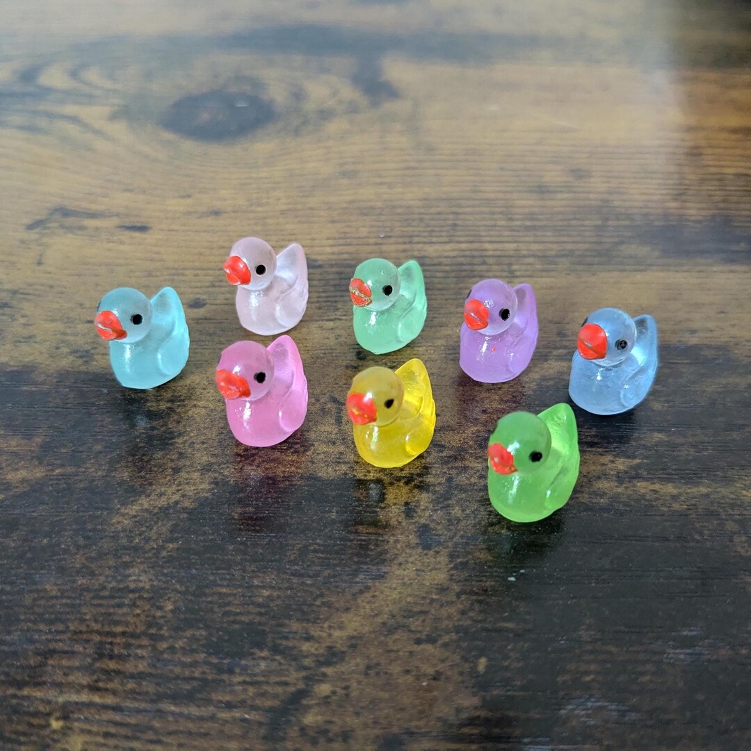 Mini Magnets - Glow Ducks | Set of 8 | Baby Duckling Magnets | Rubber ...
