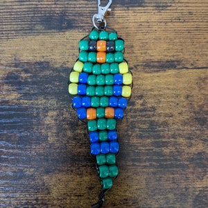 Tropical Bird Bead Animal Keychains Bead Pet Pony Bead Keychain Plastic ...