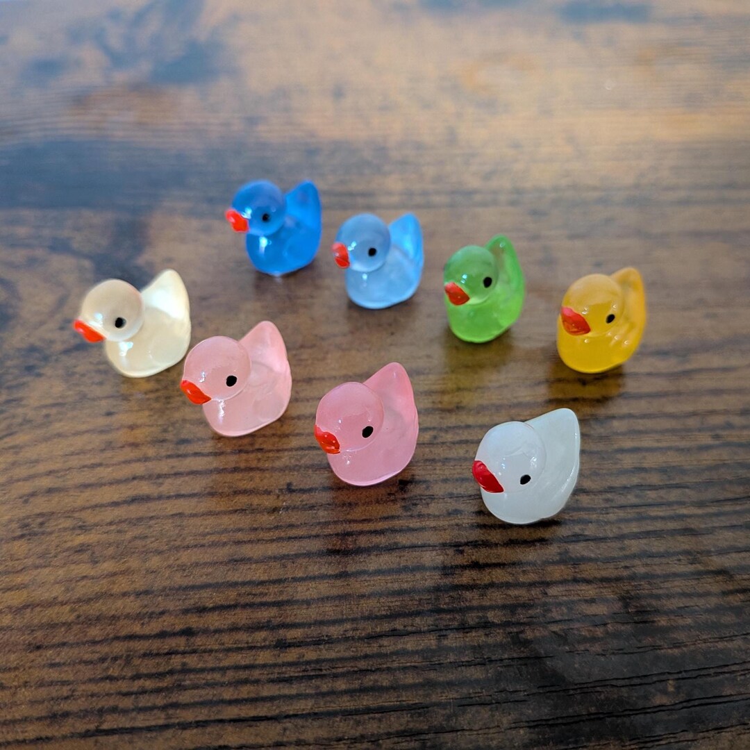 Mini Magnets - Glow Ducks | Set of 8 | Baby Duckling Magnets | Rubber ...