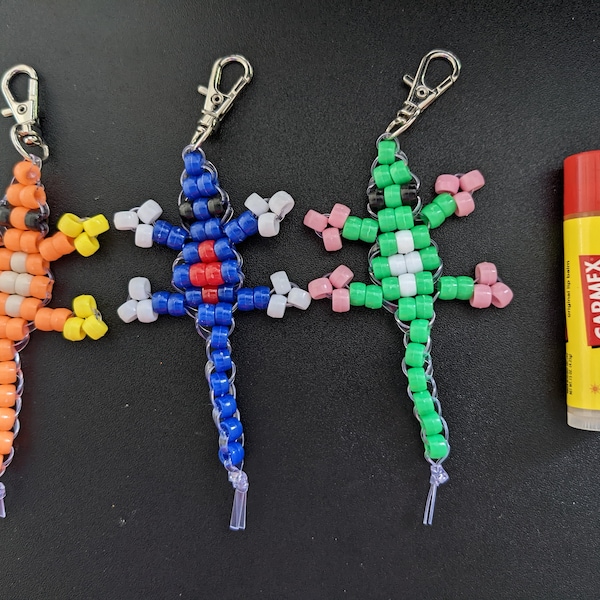 Bead Gecko Lizard Keychain - Etsy