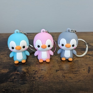 Cute Baby Penguin Keychain | Little Bird Keychain | Figurine Keychain ...
