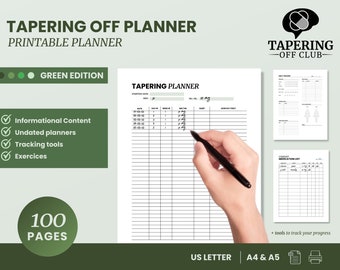 Psychiatric RECOVERY Planner PRINTABLE Drug Tapering - Etsy