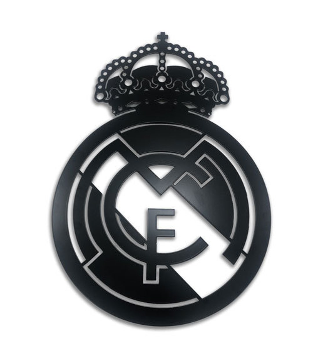 Metal Wall Art Decoration Real Madrid Shield, Laser Cut - Etsy