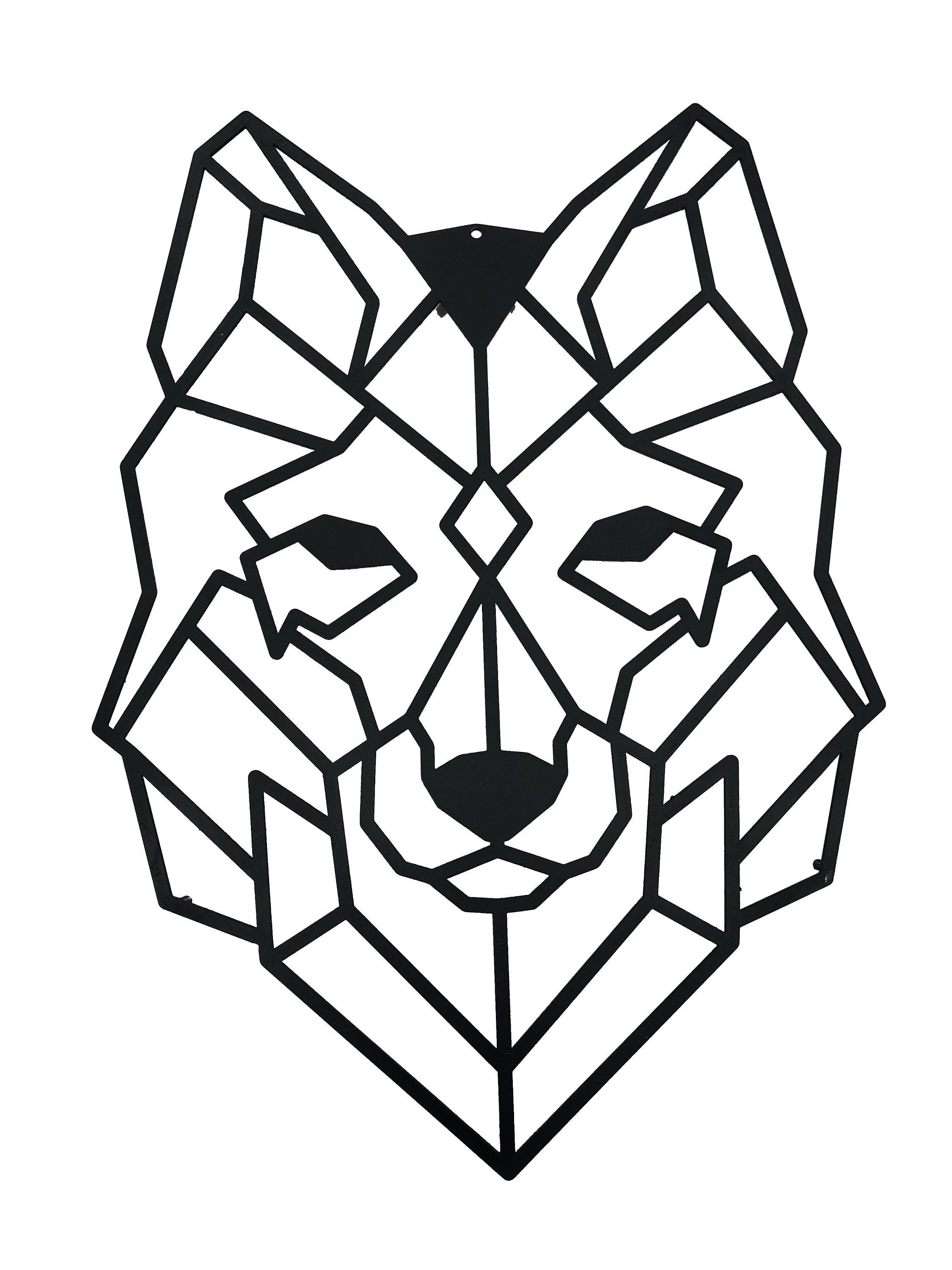 Metal Wolf Wall Decoration Laser Cut - Etsy