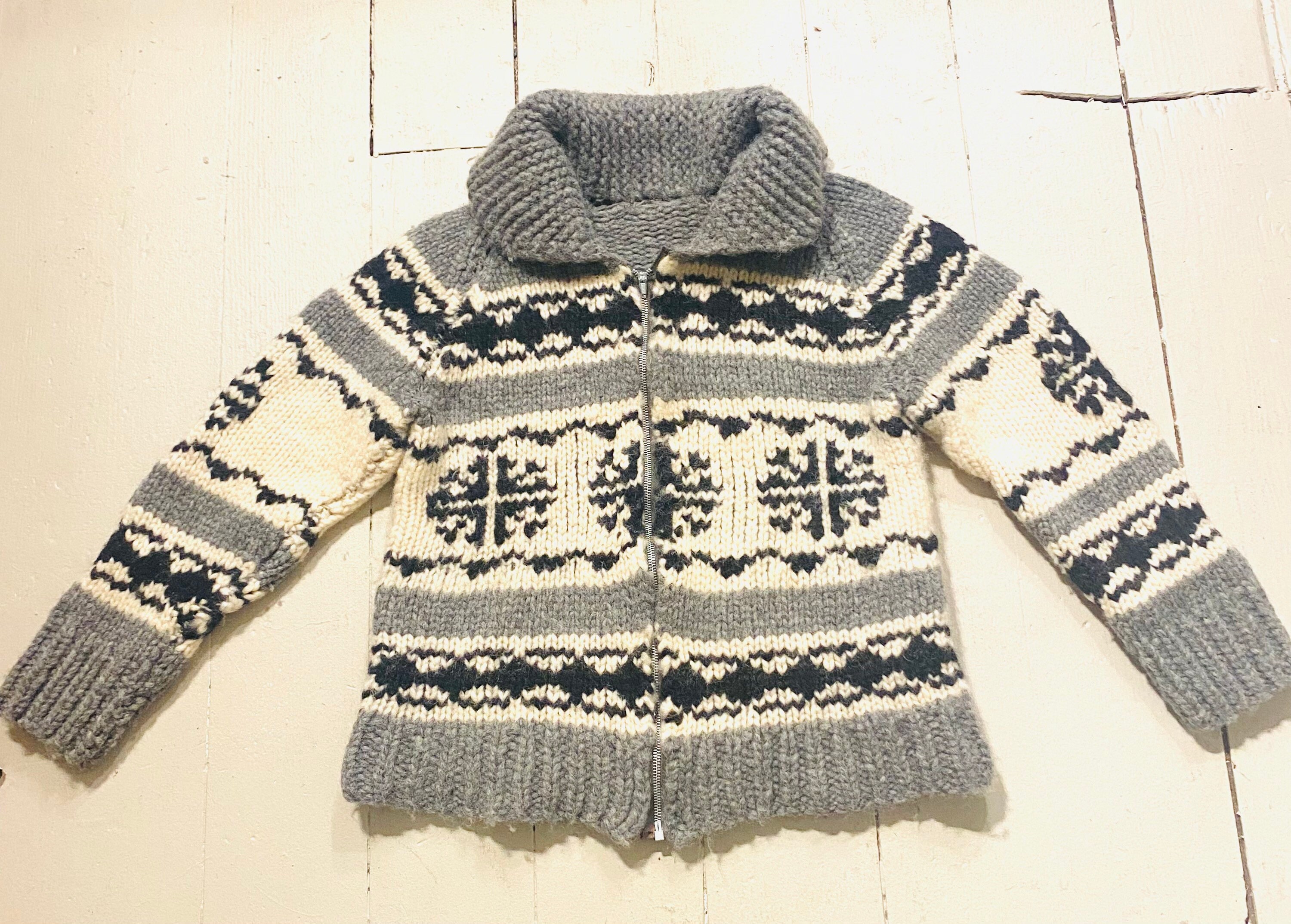 Vintage Wool Hand Made Sweater Jacket - Etsy