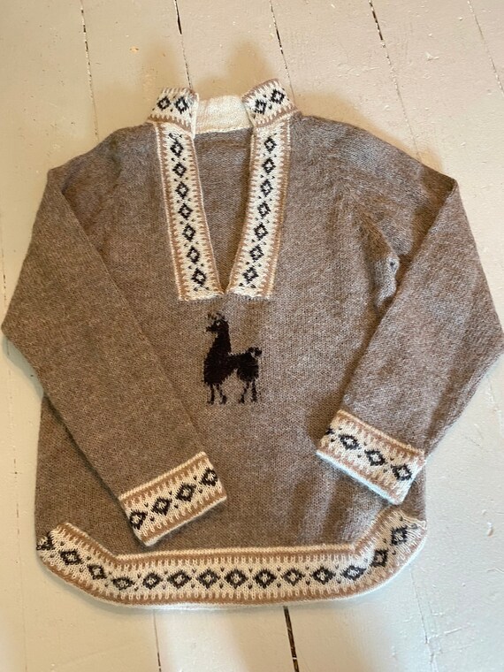 vintage hand made alpaca - Gem