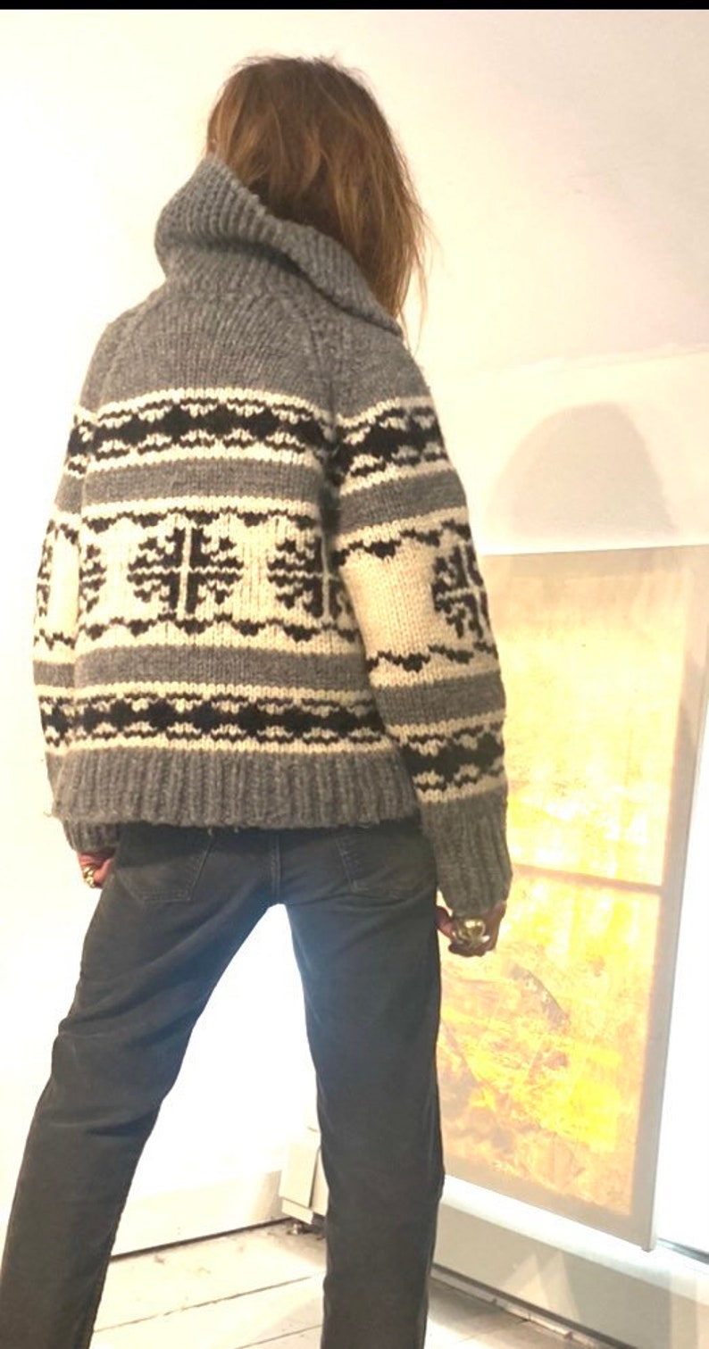 Vintage Wool Hand Made Sweater Jacket - Etsy