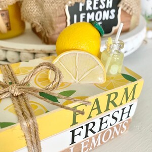 Lemon Book Stack - Etsy