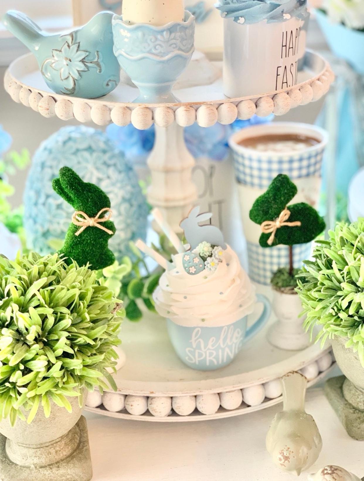 Spring Topiary Set - 2ct | Tier Tray Decor | Home Decor | Kitchen Decor ...