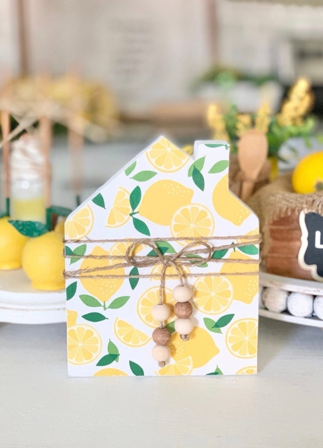 Lemon Decor Accent Sign | Farm Fresh Lemons | Faux Whip | Home Decor ...