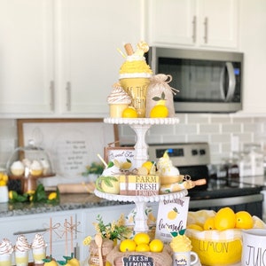 Lemon Book Stack - Etsy