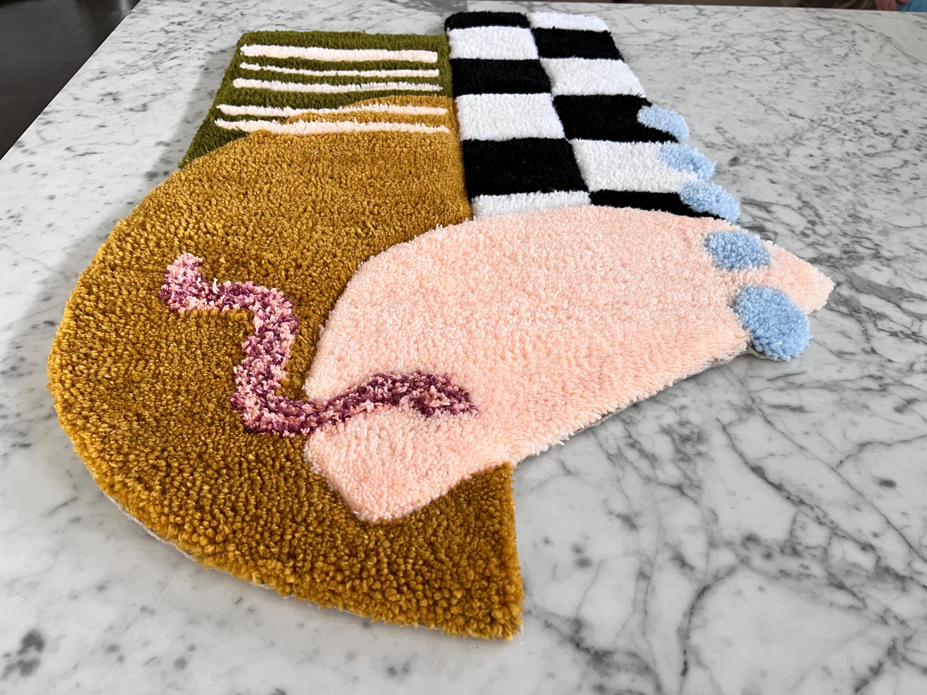 Abstract Wall Hanging | Abstract Rug | Abstract Tufted Rug | MCM Art ...